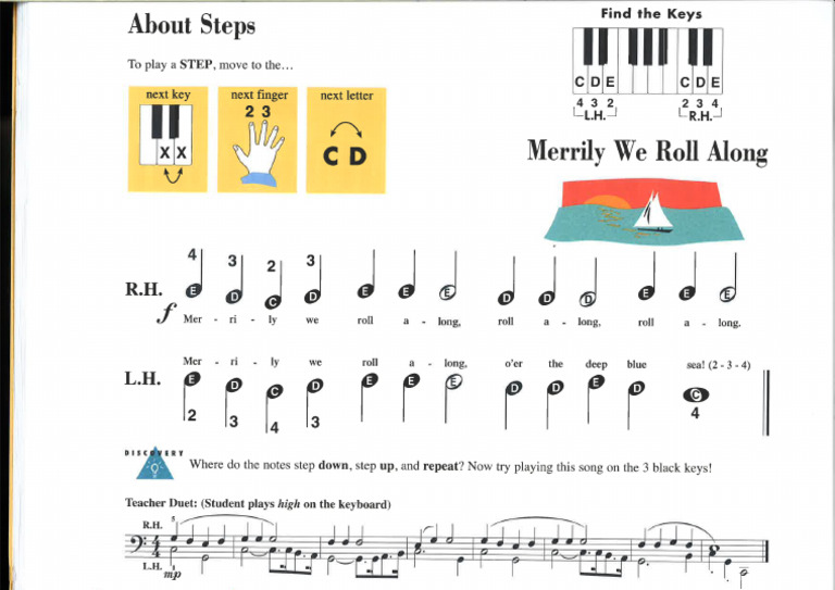 26 - PA Lesson Book Primer Level - Merrily We Roll Along | PDF