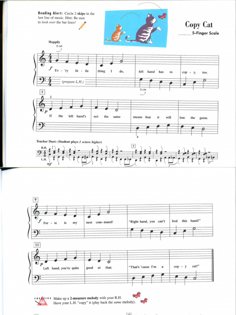60-61 - PA Lesson Book Primer Level - Copy Cat | PDF