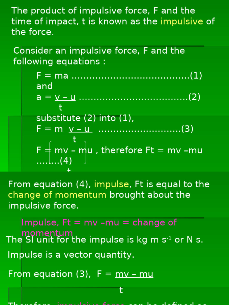 Impulse and Impulsive Force4 | PDF
