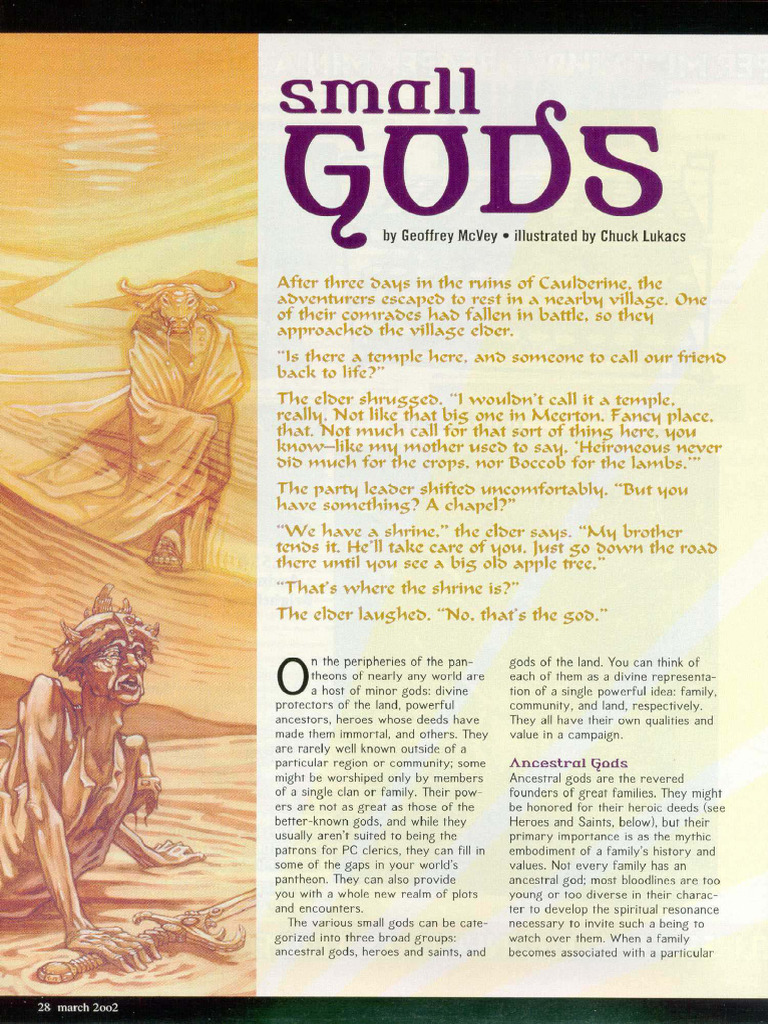 d20 Small Gods | PDF