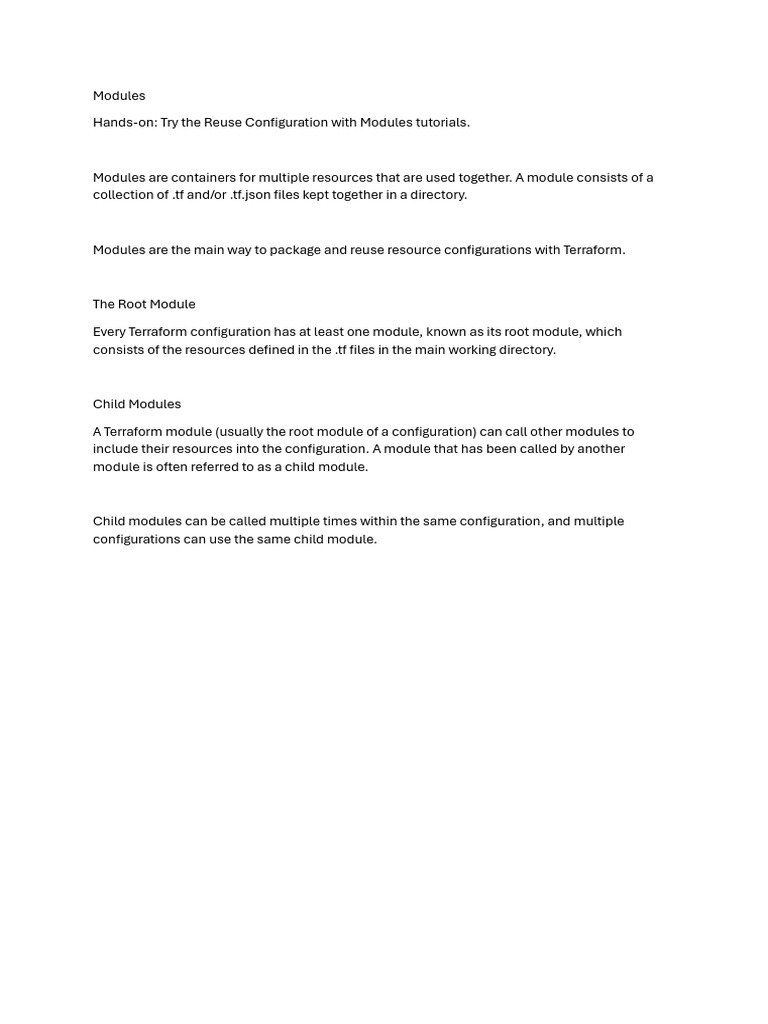 Modules | PDF