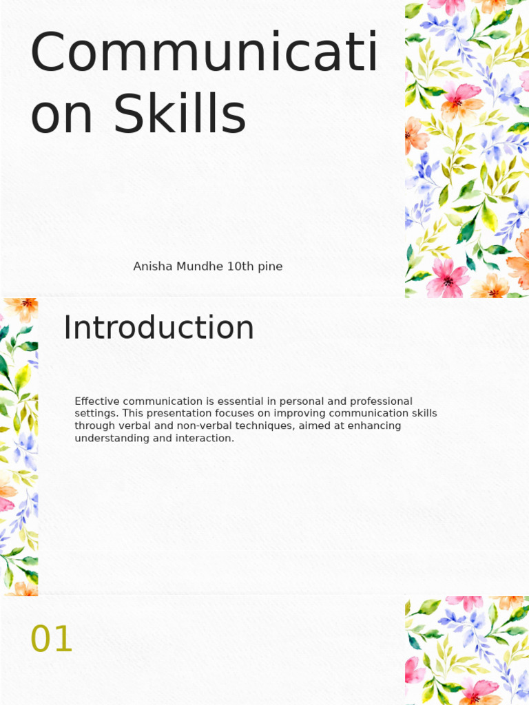 Communication Skills | PDF