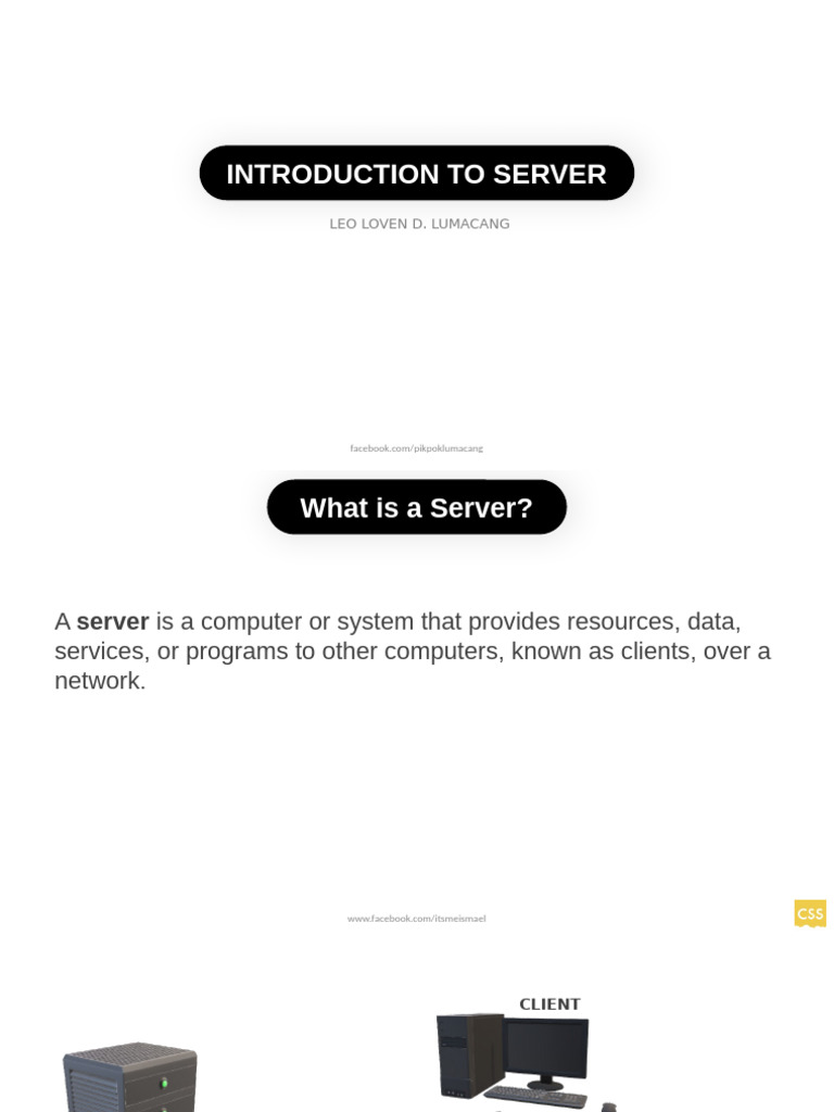 Introduction to Servers Overview | PDF | Computer Monitor | Usb