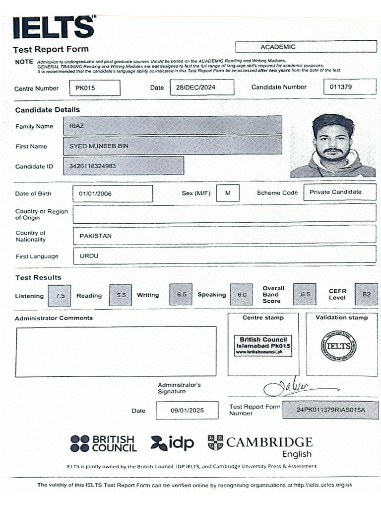 Ielts Result | PDF