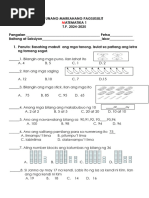 Periodical Test GRADE 1 MATATAG READING and LITERACY 1 | PDF