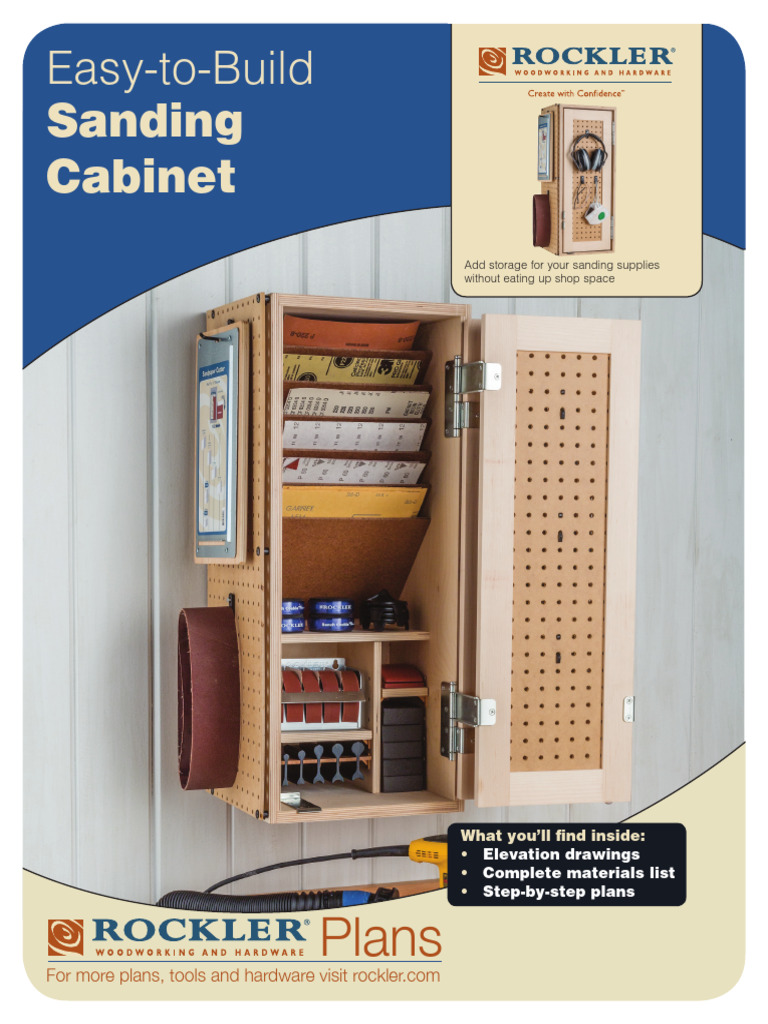 Sanding Cabinet Project Plan | PDF | Cabinetry | Door