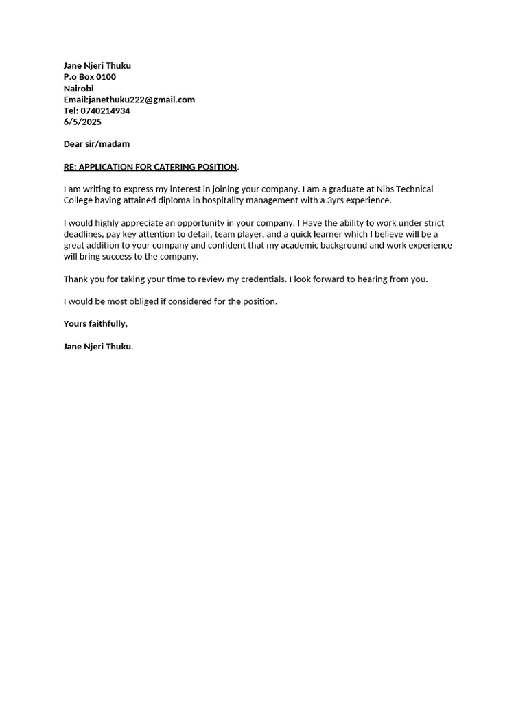 Jane Njeri Thuku | PDF