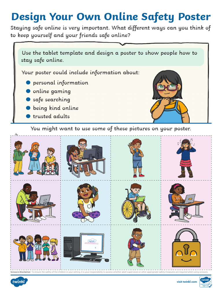 MSC B - Design Your Online Safety Poster | PDF