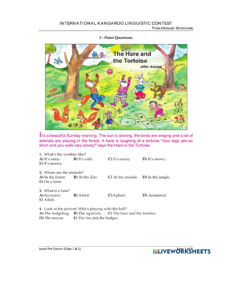 Worksheet 1988056 | PDF