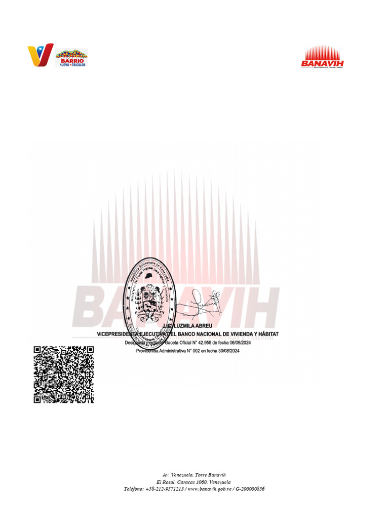 Certificado de Solvencia FAOV Venezuela | PDF