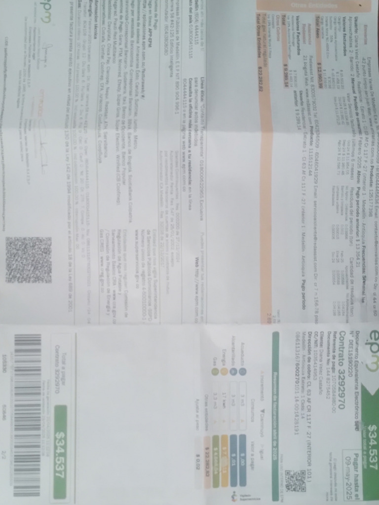 Cuenta de Servicios Publicos | PDF