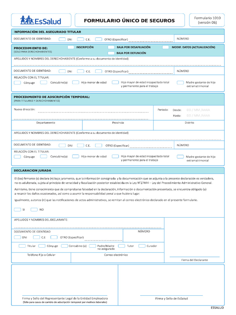 Form Uni Fur-1010 | PDF