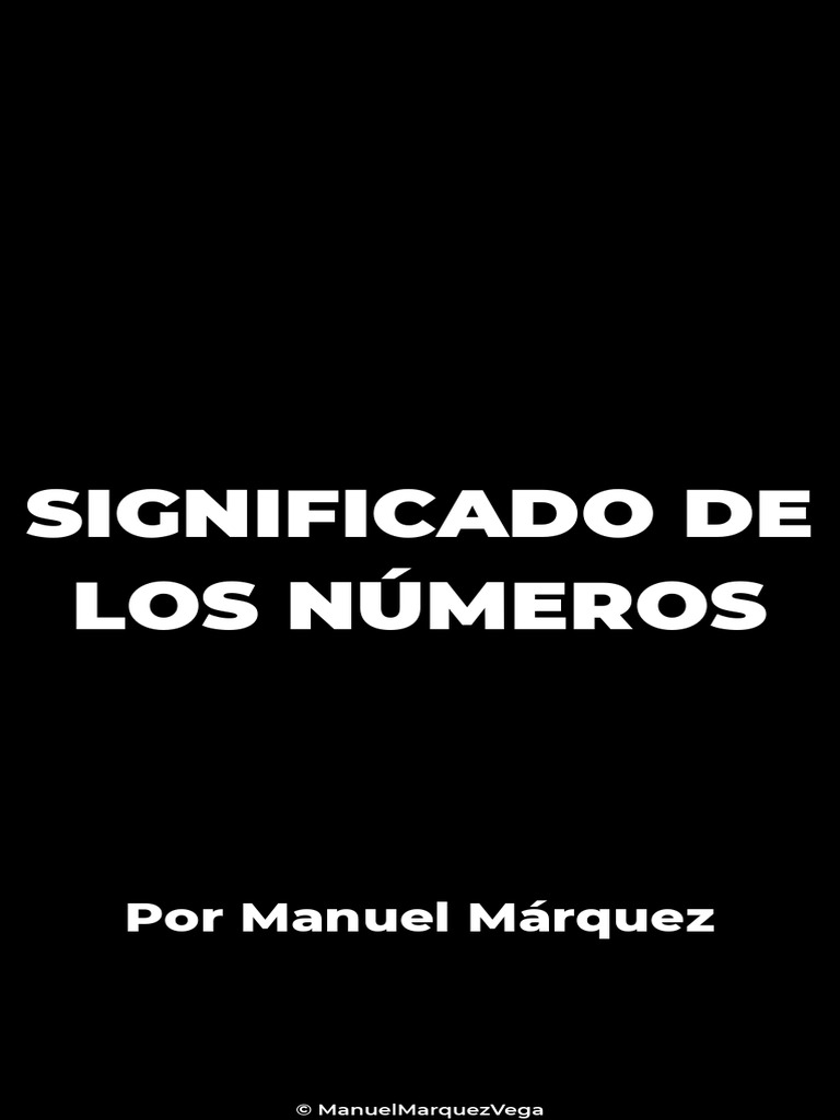 Significado de los Números | PDF