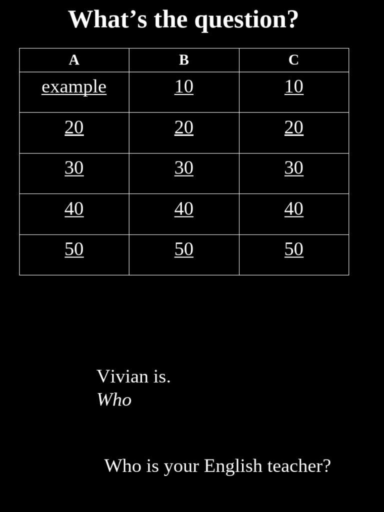 WH Questions Games 29859 | PDF