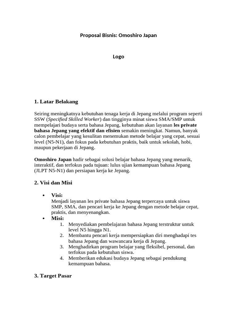 Les Privat Bahasa Jepang Omoshiro Japan | PDF