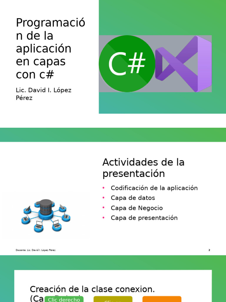Programación C# de Aplicaciones en Capas | PDF | C Sharp (lenguaje de ...