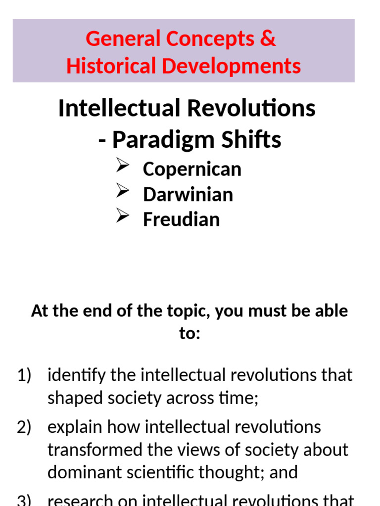 STS Topic 2 Intellectual Revolution | PDF