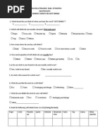 Questionnaire Coca Cola | PDF | Coca Cola | Marketing