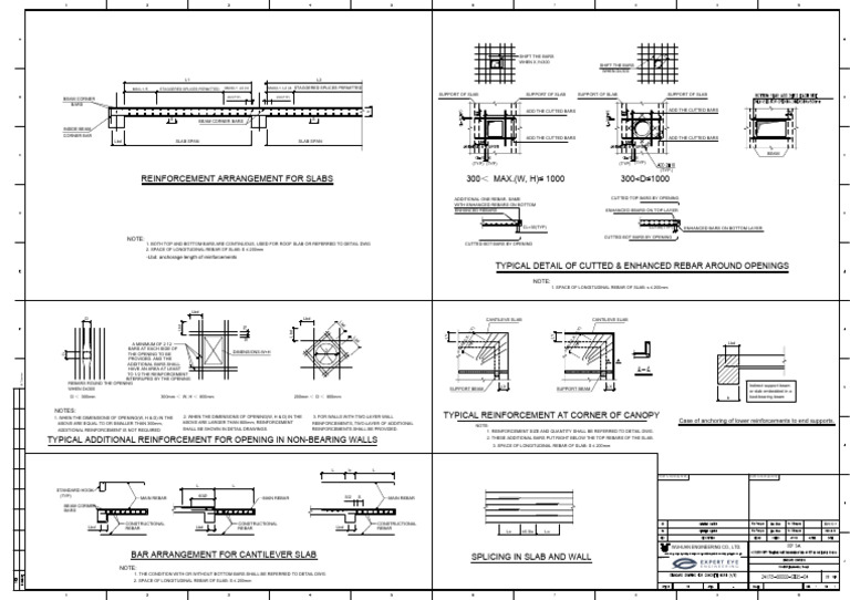 Reinforcement Details for Cantilever Slabs | PDF | Structural ...