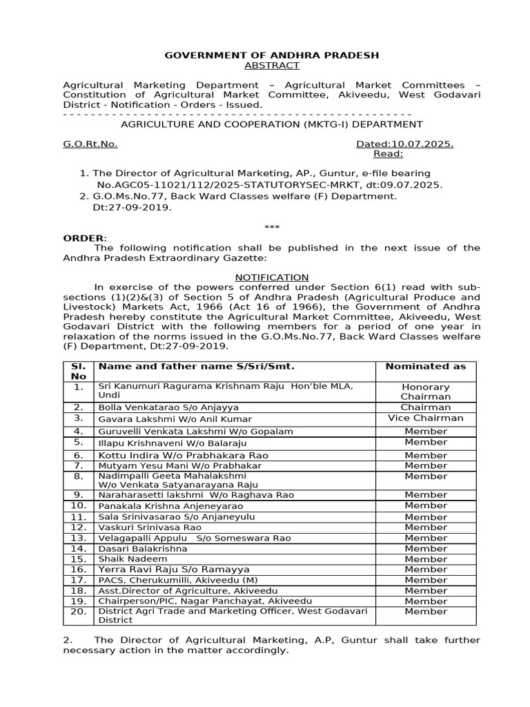 Akiveedu AMC GO 10-07-2025 | PDF