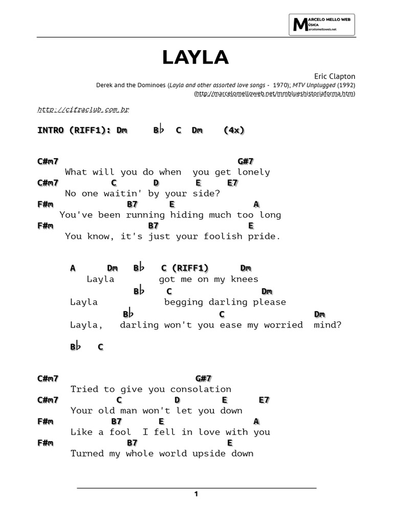 Eric Clapton Layla | PDF