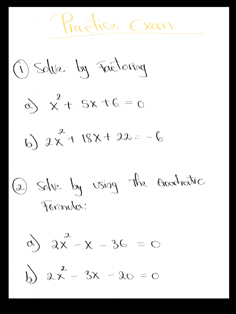 Practice Exam | PDF
