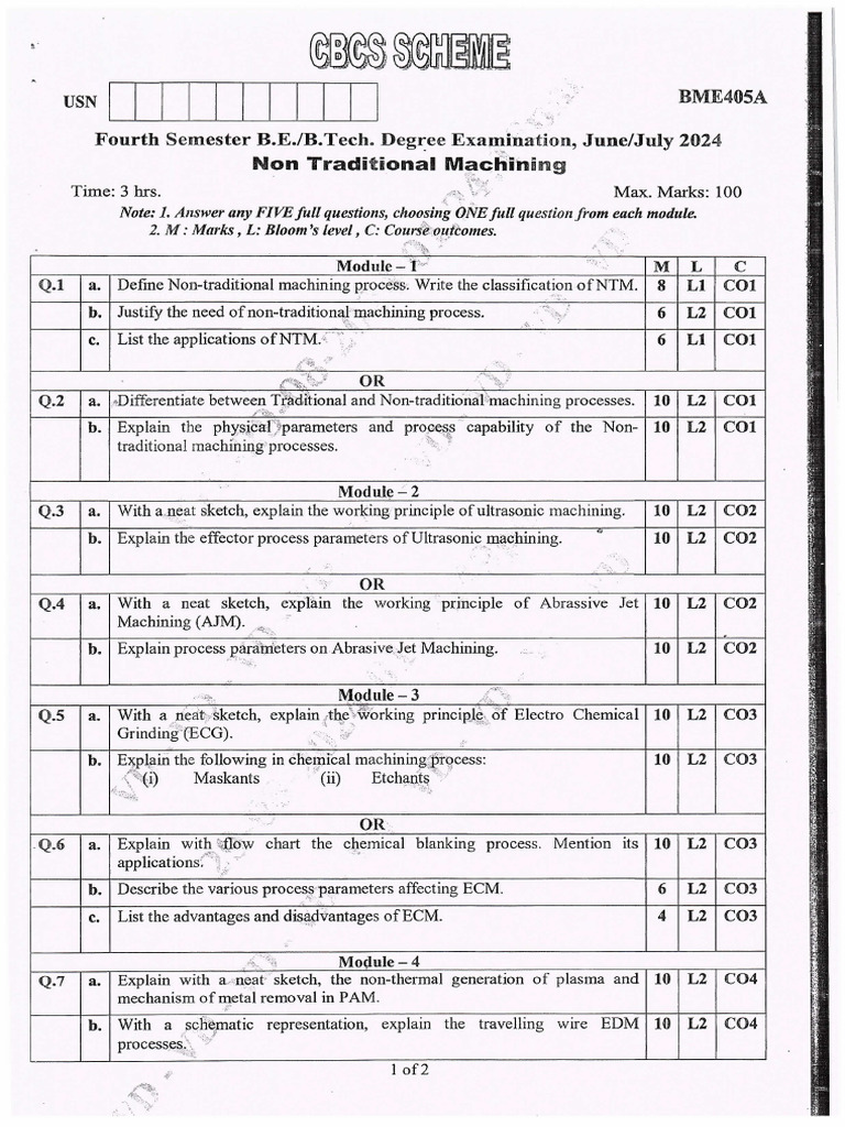 Bme405a Vtu QP Solved | PDF