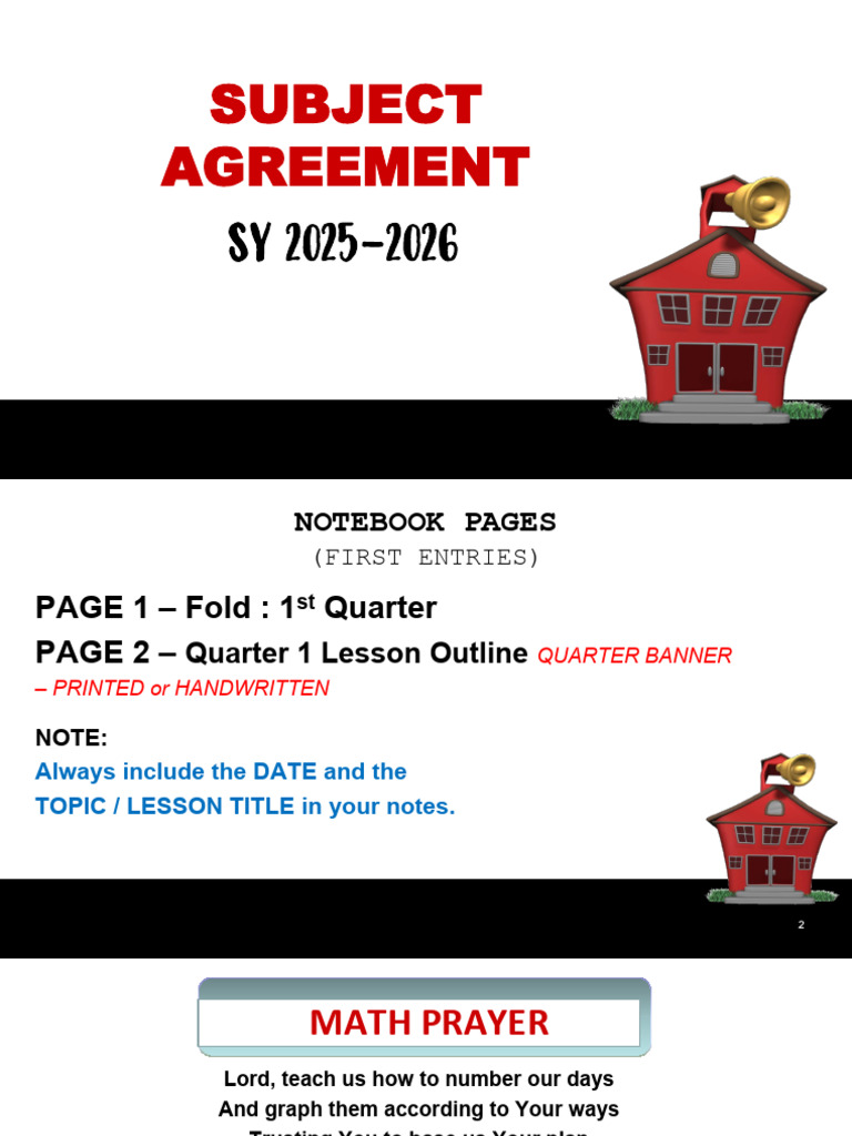Geom 9 Subject Orientation 2025 2026 | PDF | Homework