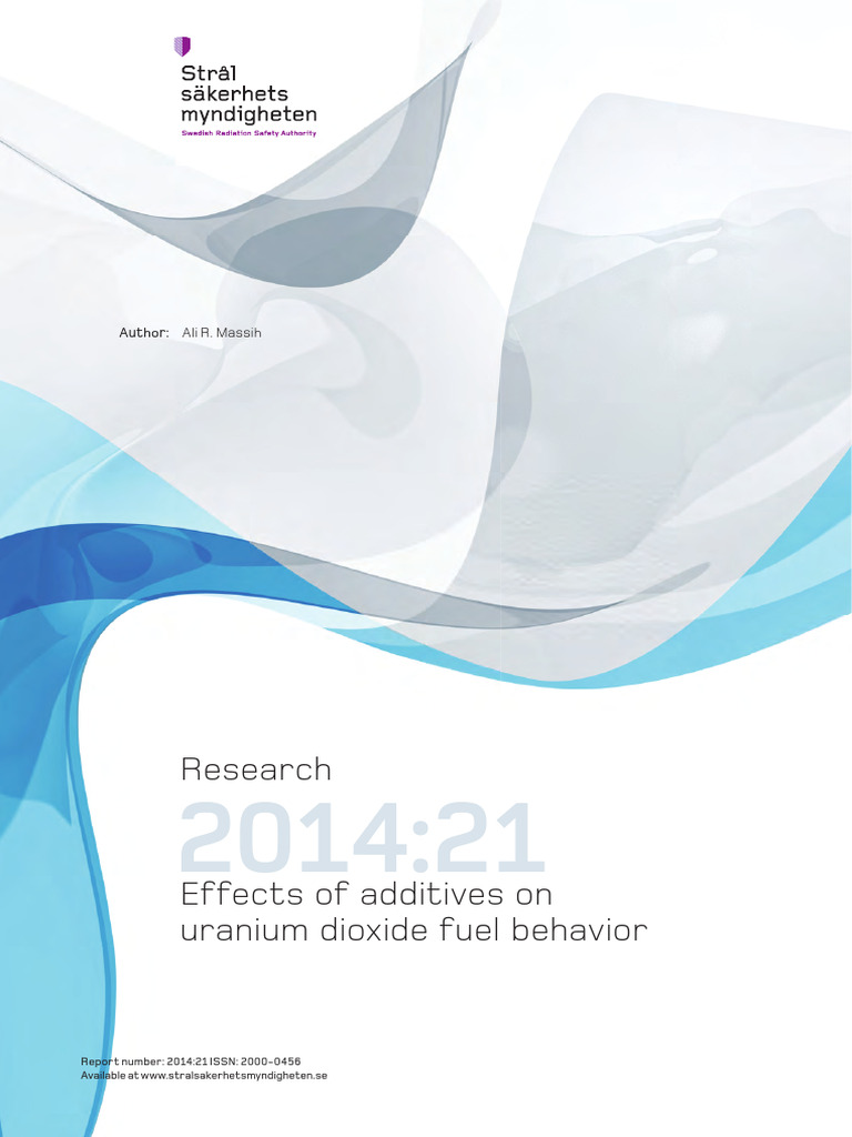 Additives Impact on Uranium Dioxide Fuel | PDF | Nuclear Fuel | Sintering