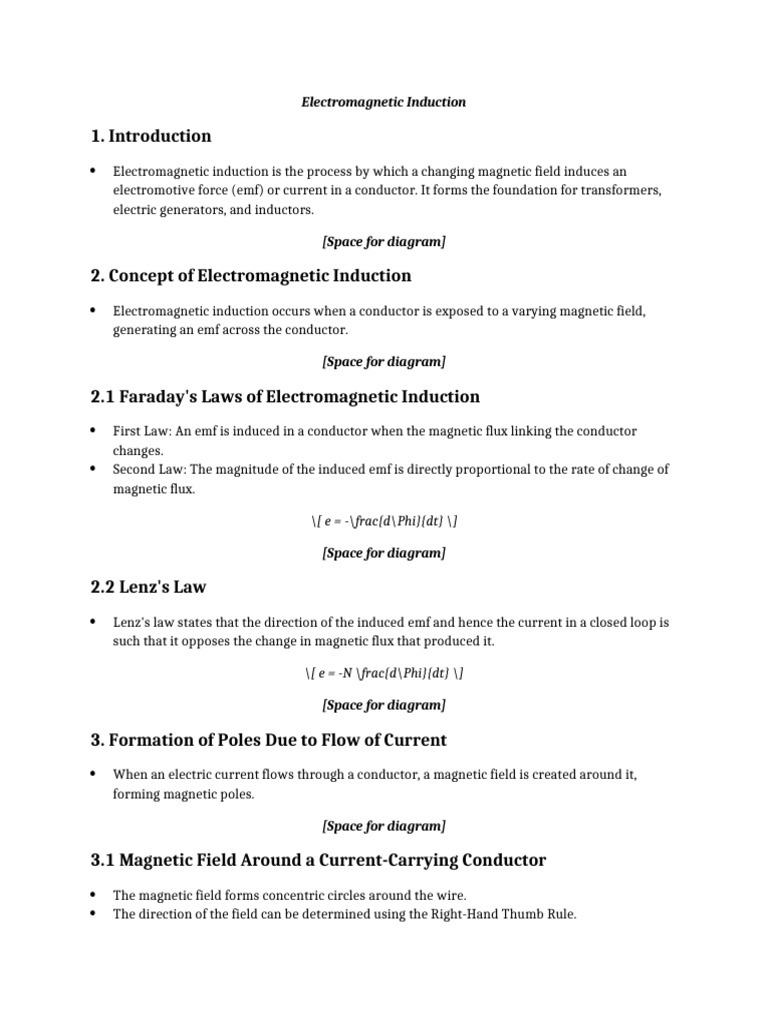 Electromagnetic Induction Project | PDF | Electromagnetic Induction ...