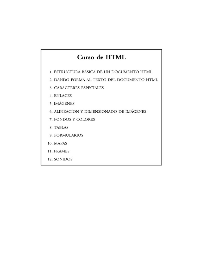 Curso de HTML | PDF