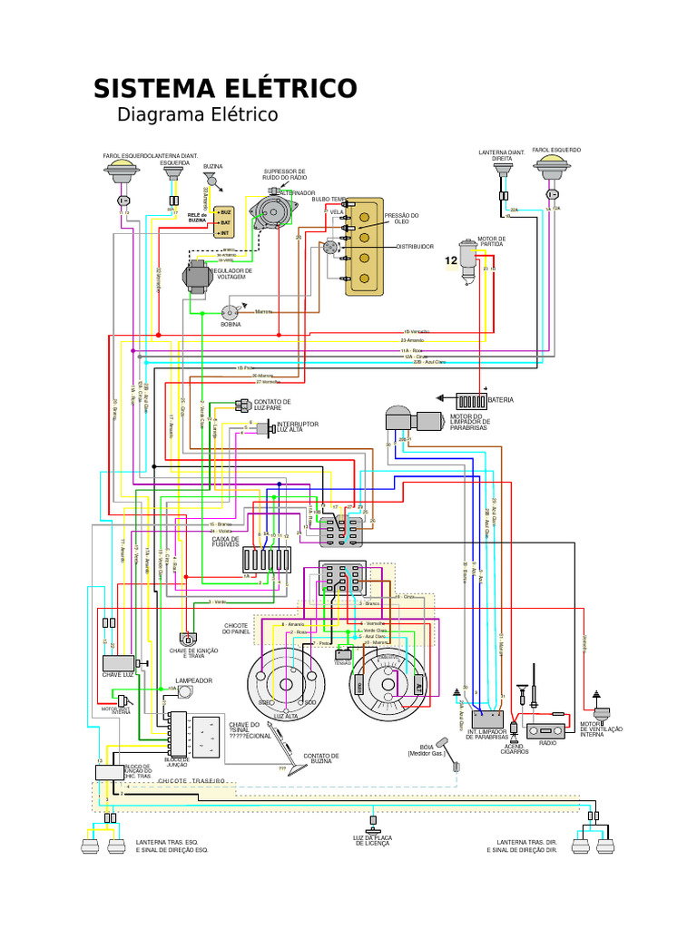 Diagrama Eletrico | PDF | Cor