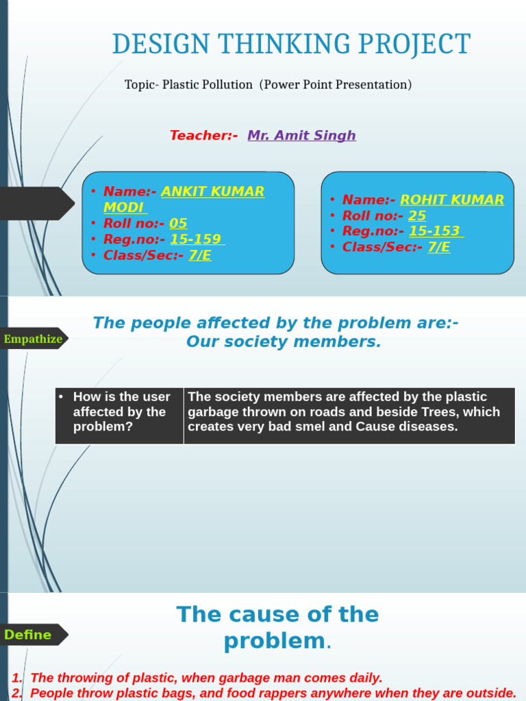 Design Thinking Project by Ankit & Rohit | PDF