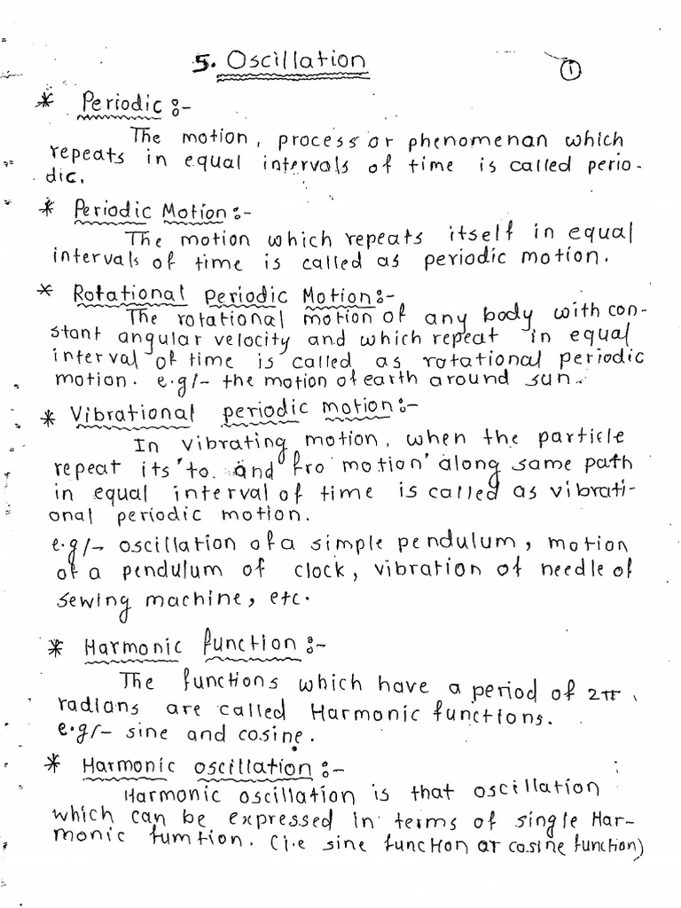 Oscillation | PDF