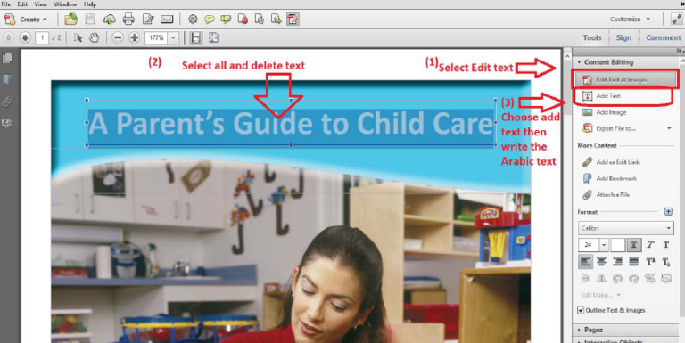 How To Overwrite English Text in Adobe 11 | PDF