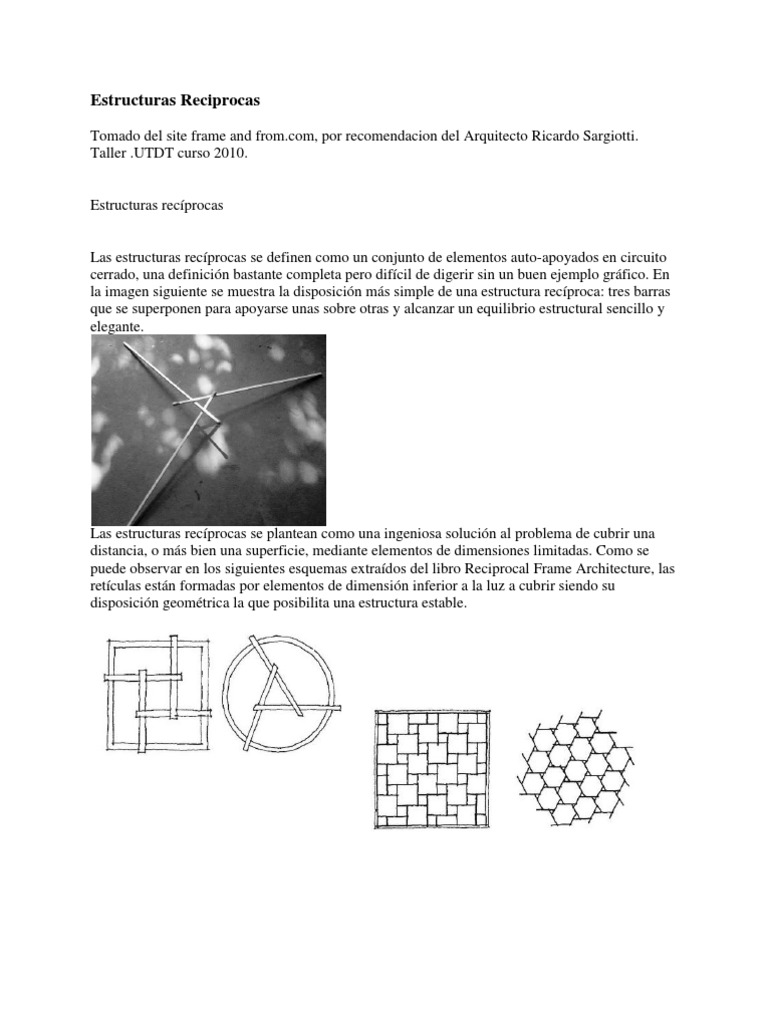 Estructuras Reciprocas | PDF | Diseño arquitectonico | Arquitectura