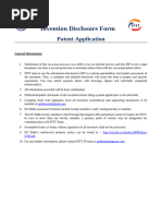 Invention Disclosure Form (IDF) - Template | PDF | Patent | Invention