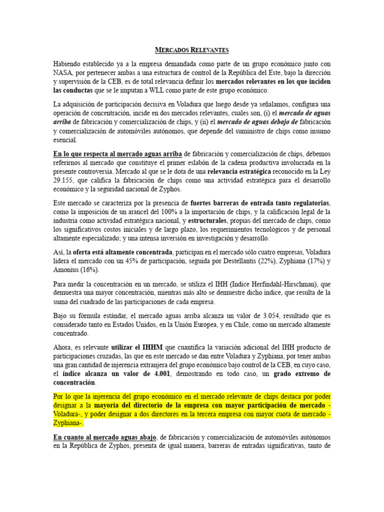 Minuta Alegato Odc, MR y Riesgos (DTE) | PDF | Mercado (economía ...