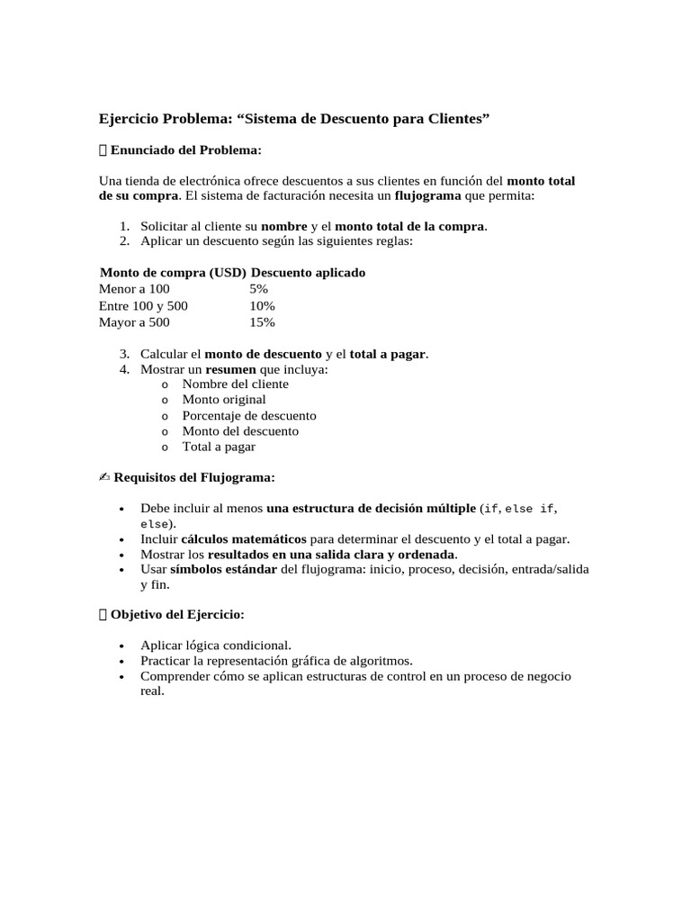 Ejercicio PRG Flujograma 2BTS y 3BTS 2025 | PDF