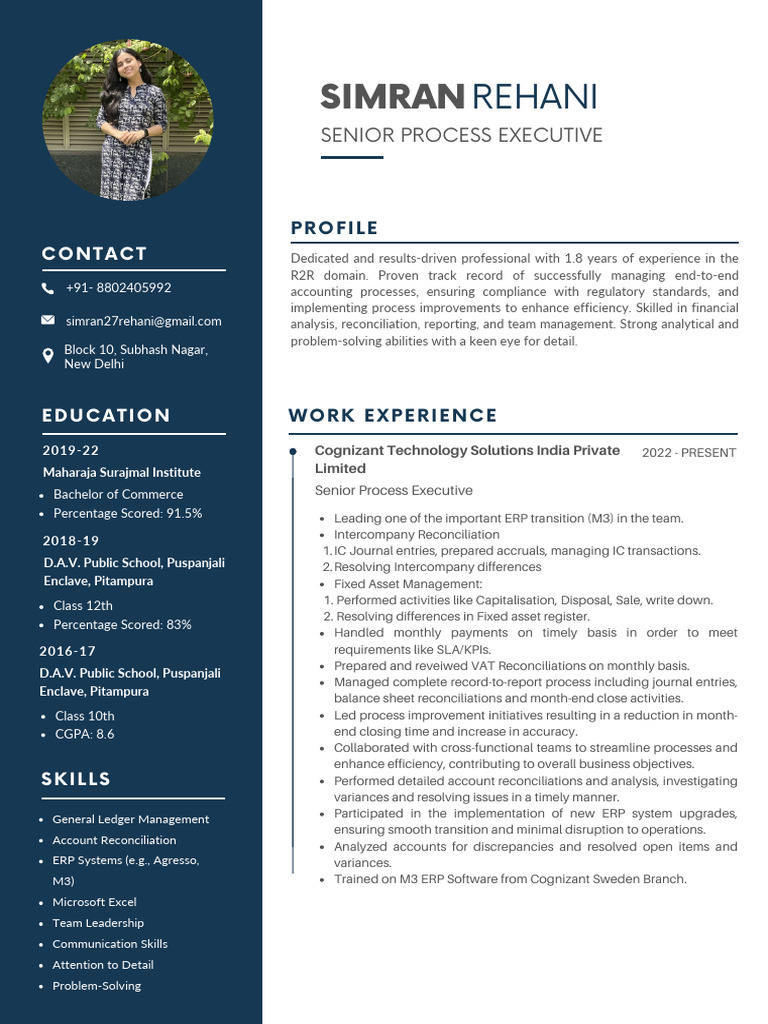 Senior Process Executive Profile | PDF | Business