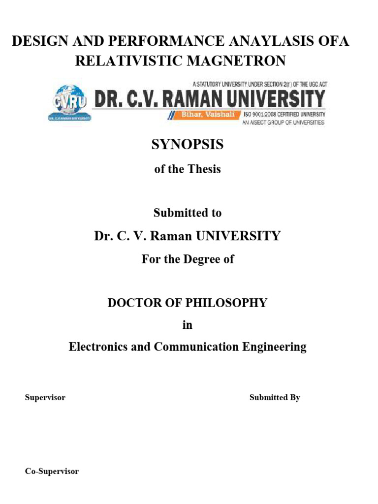 Synopsis Formate English 2020 | PDF