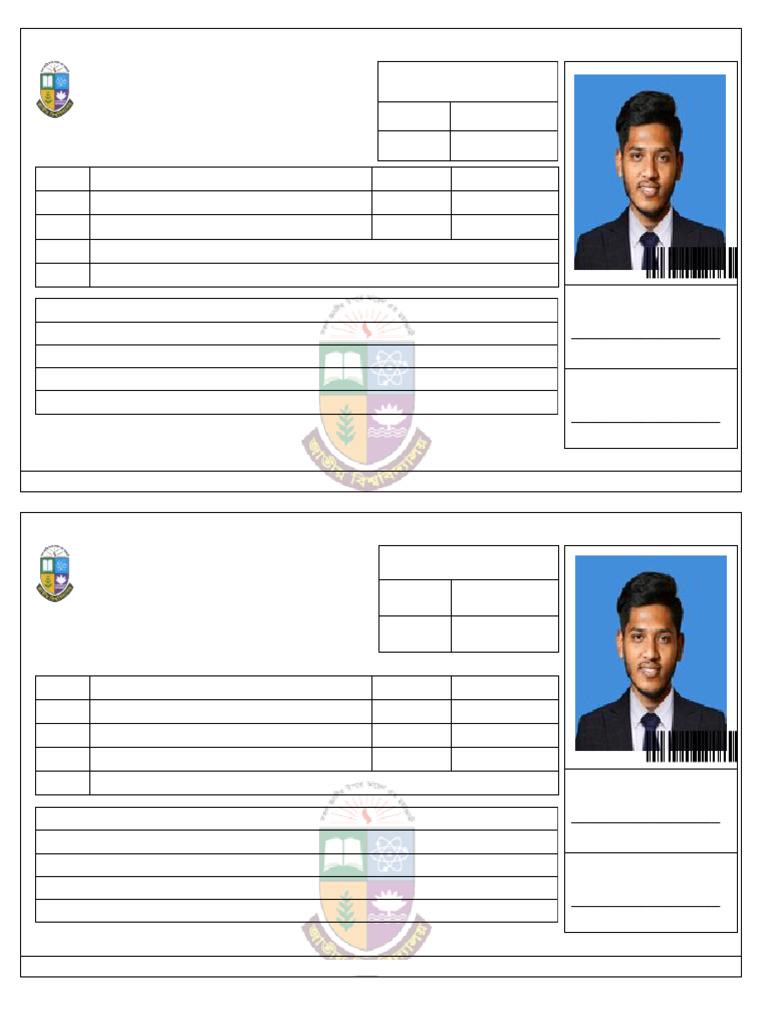 2024-2025 Bachelor Admission Form | PDF | Access Control | Authentication