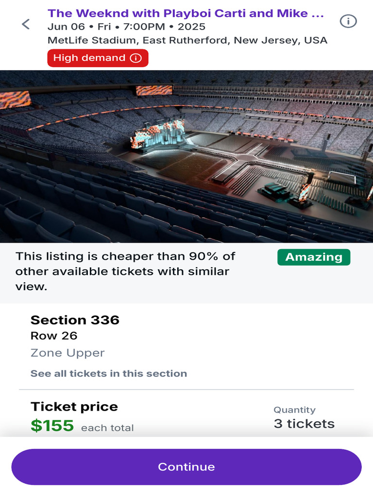 The Weeknd East Rutherford Tickets June 6, 2025 StubHub | PDF