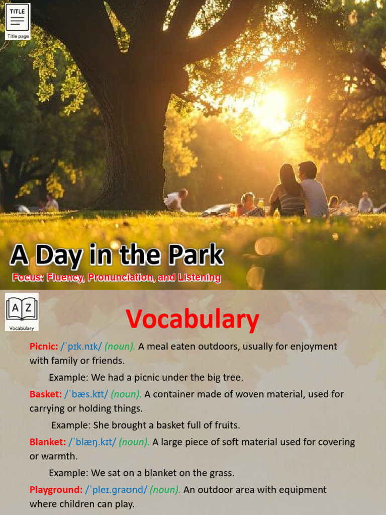Weekend Fun at the Park | PDF