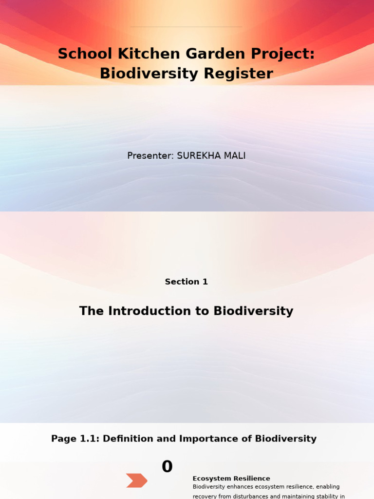 School Biodiversity Register Guide | PDF | Biodiversity | Conservation ...