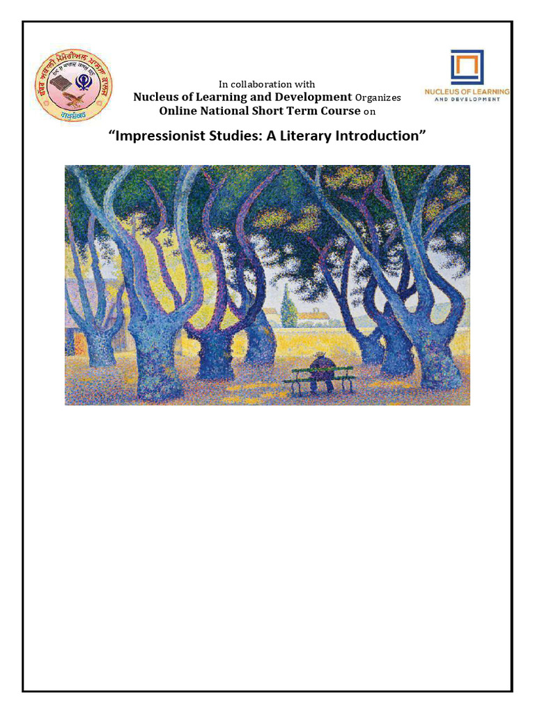 STC Impressionist Studies Babbar Akali M K College Punjab | PDF ...