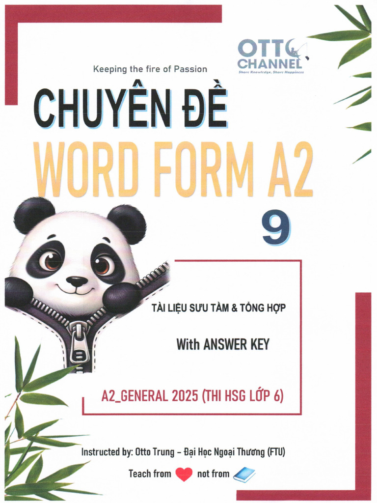 Word Form A2 | PDF