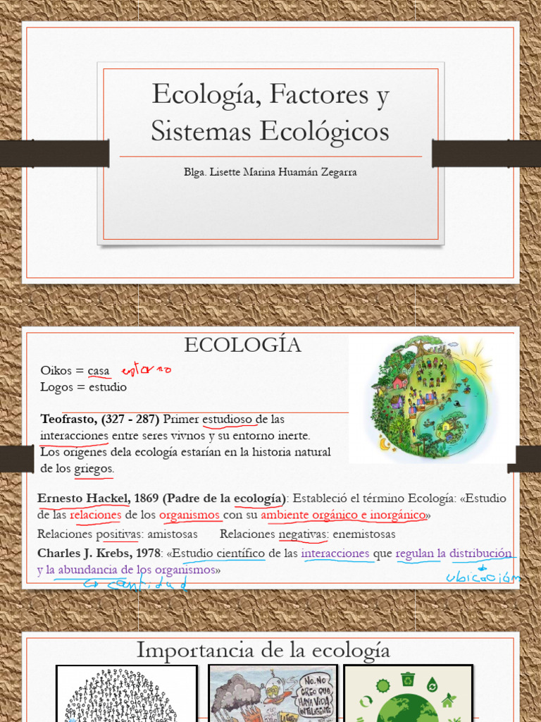 Ecología, Factores y Sistemas Ecológicos 2023 | PDF | Ecología | Ecosistema
