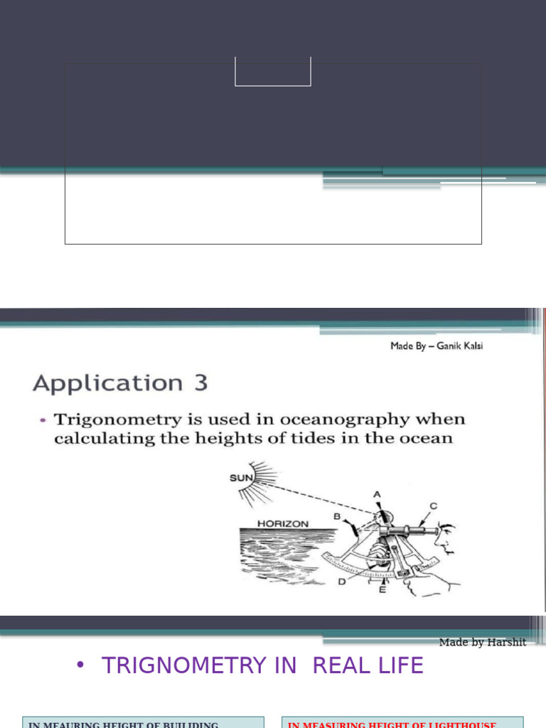 Application of Trigonometry | PDF