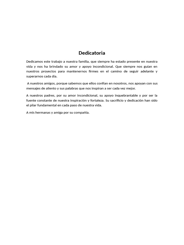 Dedicatoria | PDF